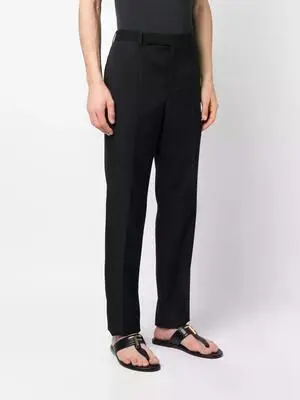 Saint Laurent Pressed-crease Straight-leg Trousers