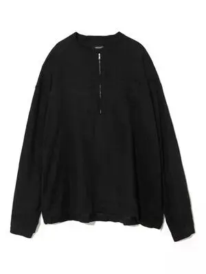 Undercover Zip-front Linen Top