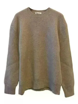 THE ROW Crew-neck Cashmere Sweater - Neutrals