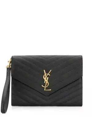 Saint Laurent Monogram Envelope Clutch