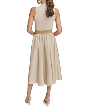 Donna Karan New York Belted Midi Dress