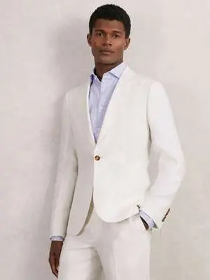 Men's White Linen Suits