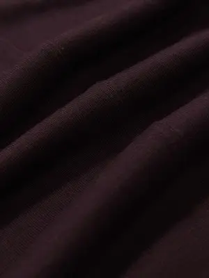 REISS Brady Jersey V-neck Top - Plum