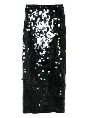 P.a.r.o.s.h Sequin-embellished Slit Skirt