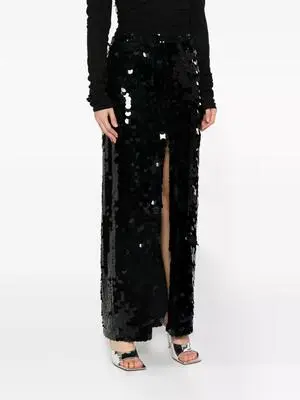 P.a.r.o.s.h Sequin-embellished Slit Skirt