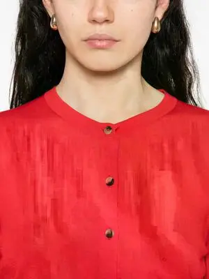 Khaite Brieta Cardigan - Red