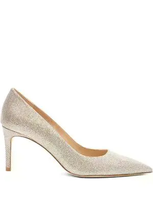 STUART WEITZMAN 75mm Glitter Pointed-toe Pumps