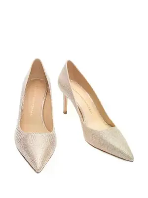 STUART WEITZMAN 75mm Glitter Pointed-toe Pumps