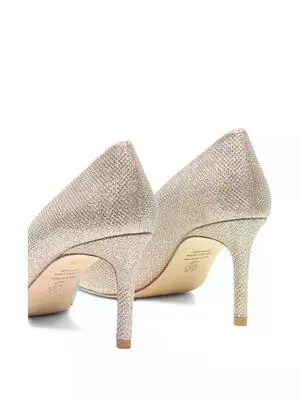 STUART WEITZMAN 75mm Glitter Pointed-toe Pumps