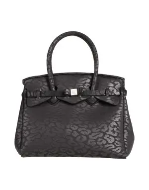 Save My Bag Leopard-print Tote - Black