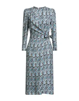 Sandro Light Silk Floral-print Midi Dress