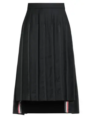 Thom Browne Midi Pleated Wool Skirt