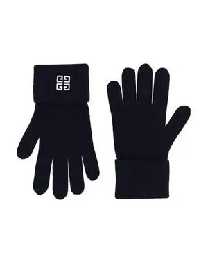 Givenchy Wool And Cashmere Gloves - Blue