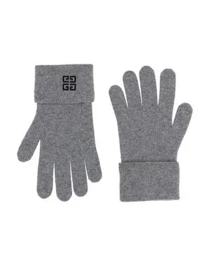 Givenchy Knitted Wool Cashmere Gloves - Grey