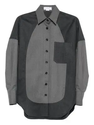 Stella McCartney Panelled Button-up Shirt - Grey