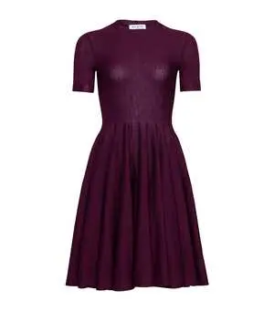 Alaïa Virgin Wool Mini Fit-and-flare Dress