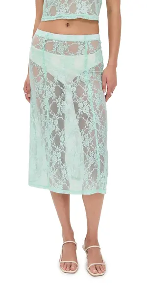 Green Lace Skirts