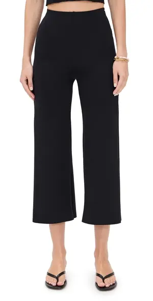 Commando Neoprene Cropped Wide-leg Pants