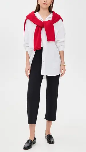 Commando Neoprene Cropped Wide-leg Pants