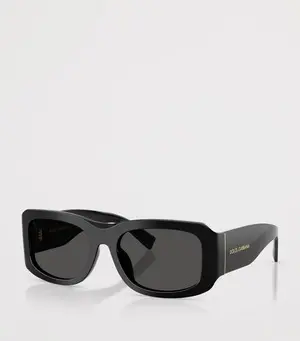 Dolce & Gabbana Acetate Rectangle Sunglasses