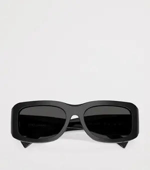 Dolce & Gabbana Acetate Rectangle Sunglasses