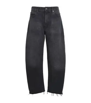 FRAME The Bubble Crop Jeans - Navy