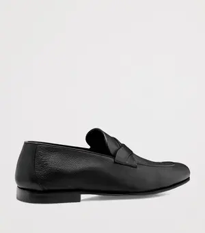 TOM FORD Leather Loafers - Black