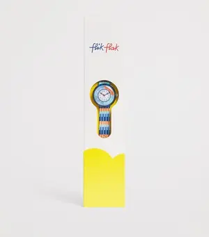 FLIK FLAK Striped Watch - Blue