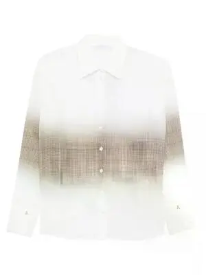 Patrizia Pepe Ombre-print Shirt - Neutrals