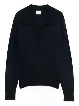 Closed Long-sleeve Polo Top