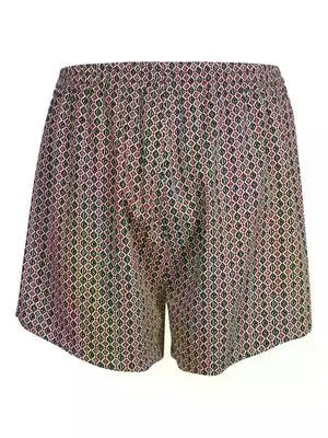 Gcds Geometric-pattern Drawstring Shorts