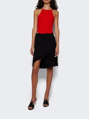 COURRÃ¨GES Infinity Pleats Crepe Skirt
