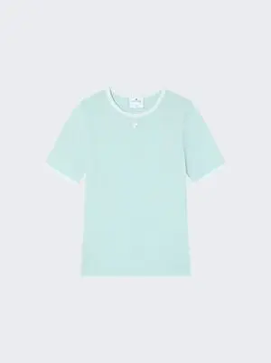 COURRÃ¨GES Signature Contrast Tee - Blue