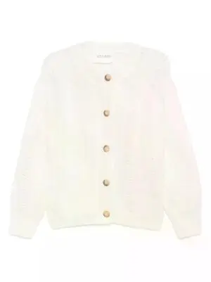 Closed Crew-neck Cardigan - Neutrals