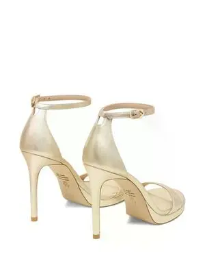 STUART WEITZMAN Platform Ankle-strap Sandals - Gold