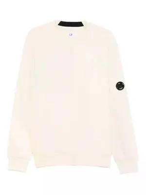 C.P. COMPANY Lens-detail Crew-neck Sweatshirt - Neutrals