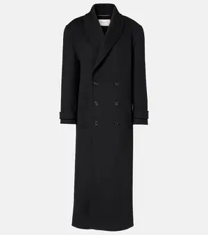 Saint Laurent Double-breasted Wool Coat
