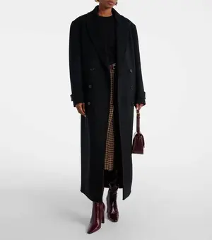 Saint Laurent Double-breasted Wool Coat