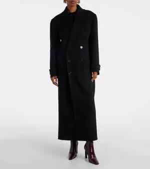 Saint Laurent Double-breasted Wool Coat