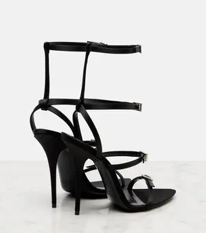 Saint Laurent Nuit 110 Crêpe Satin Sandals