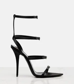 Saint Laurent Nuit 110 Crêpe Satin Sandals