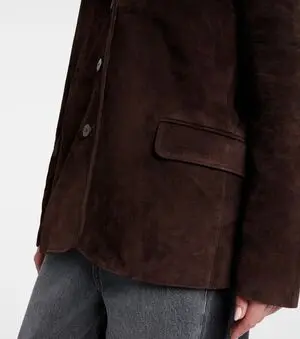 Staud Corrine Suede Jacket - Brown