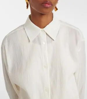 TOTEME Cropped Cotton Shirt