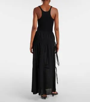TOTEME Cotton Maxi Skirt - Black