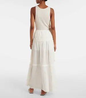 TOTEME Cotton Maxi Skirt - White