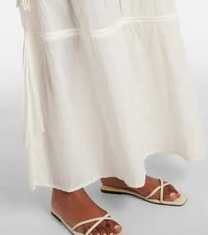 TOTEME Cotton Maxi Skirt - White