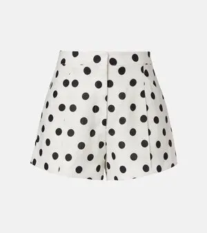Posse Rosalie Polka-dot Linen Shorts - Multicoloured