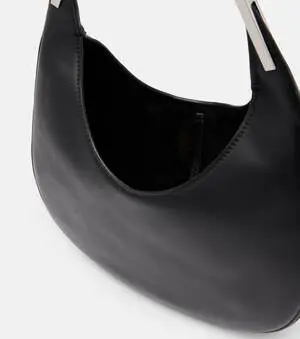 Savette Florence Small Leather Shoulder Bag - Black