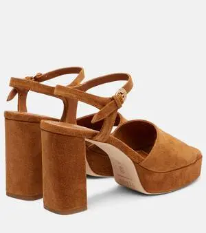 Staud Jodie 105 Suede Platform Sandals