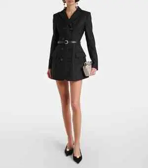 SELF-PORTRAIT Belted Blazer Dress